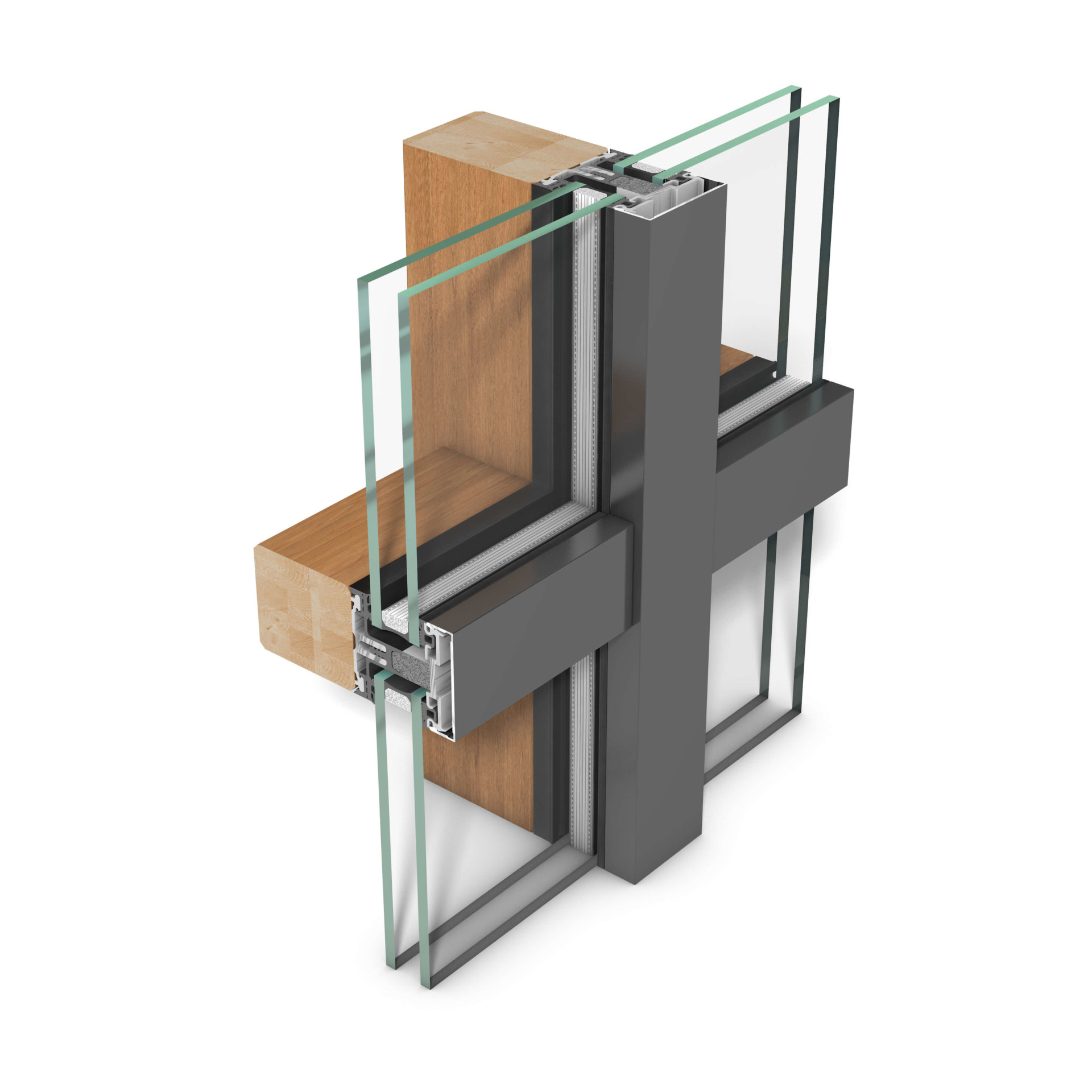 rp tec 55-1 - mullion-transom add-on curtain wall / RP Technik